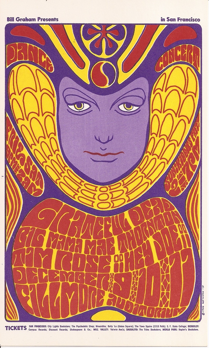 SAN FRANCISCO PSYCHEDELIC ROCK ART POSTERS | LA ROSA